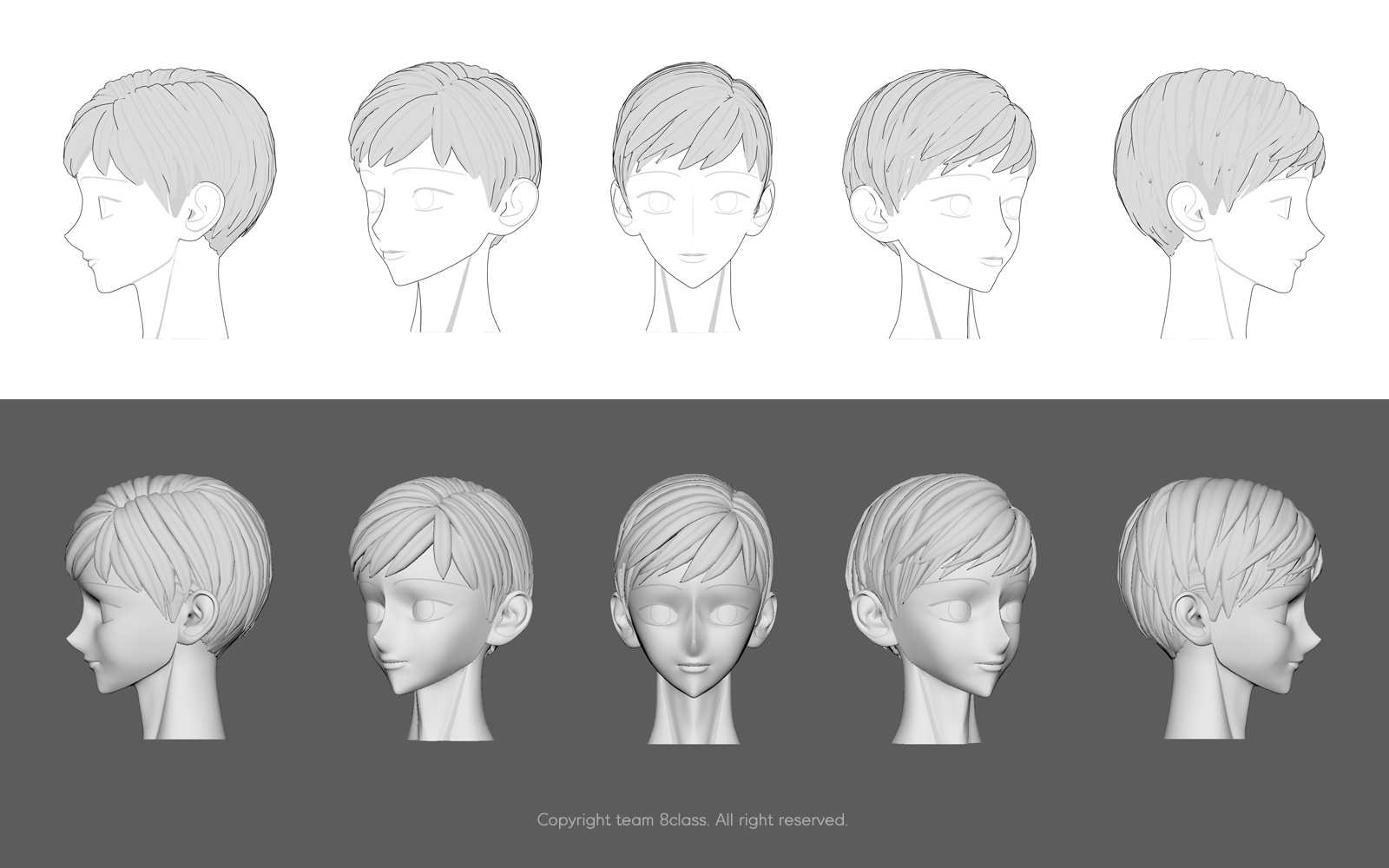 3D Heads and Props For You! [Type D]