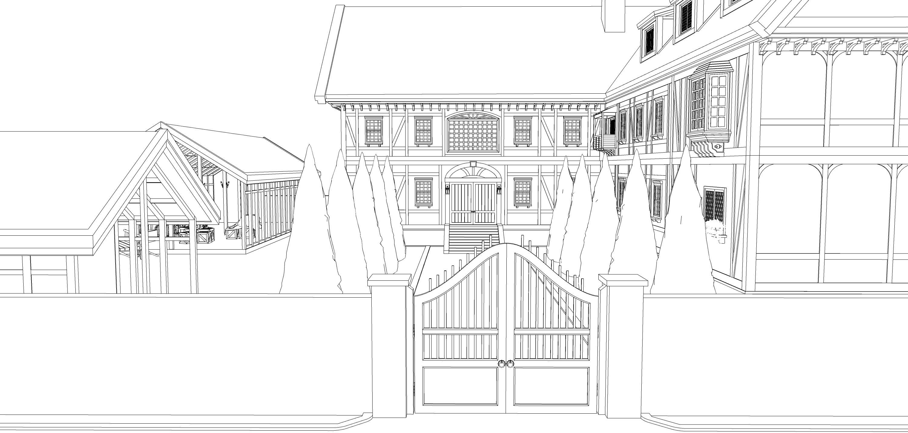 a medieval mansion