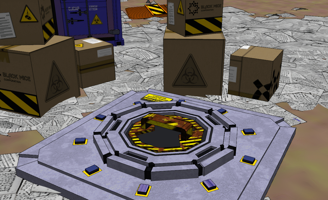 SF Dystopia Hidden Underground Laboratory