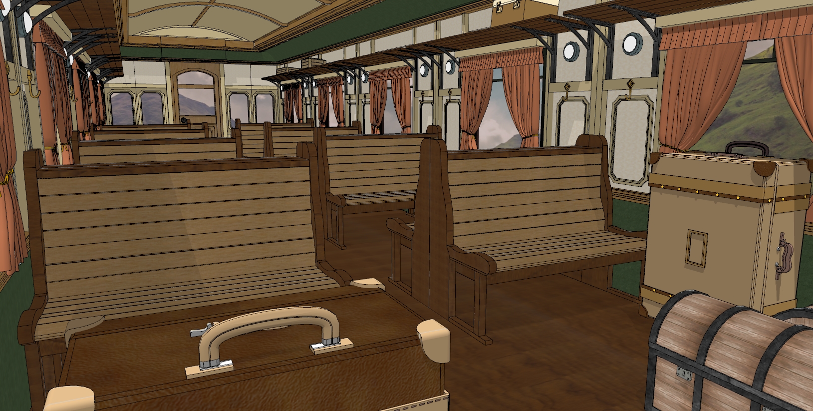 UK/Europe - Train interior 4 types