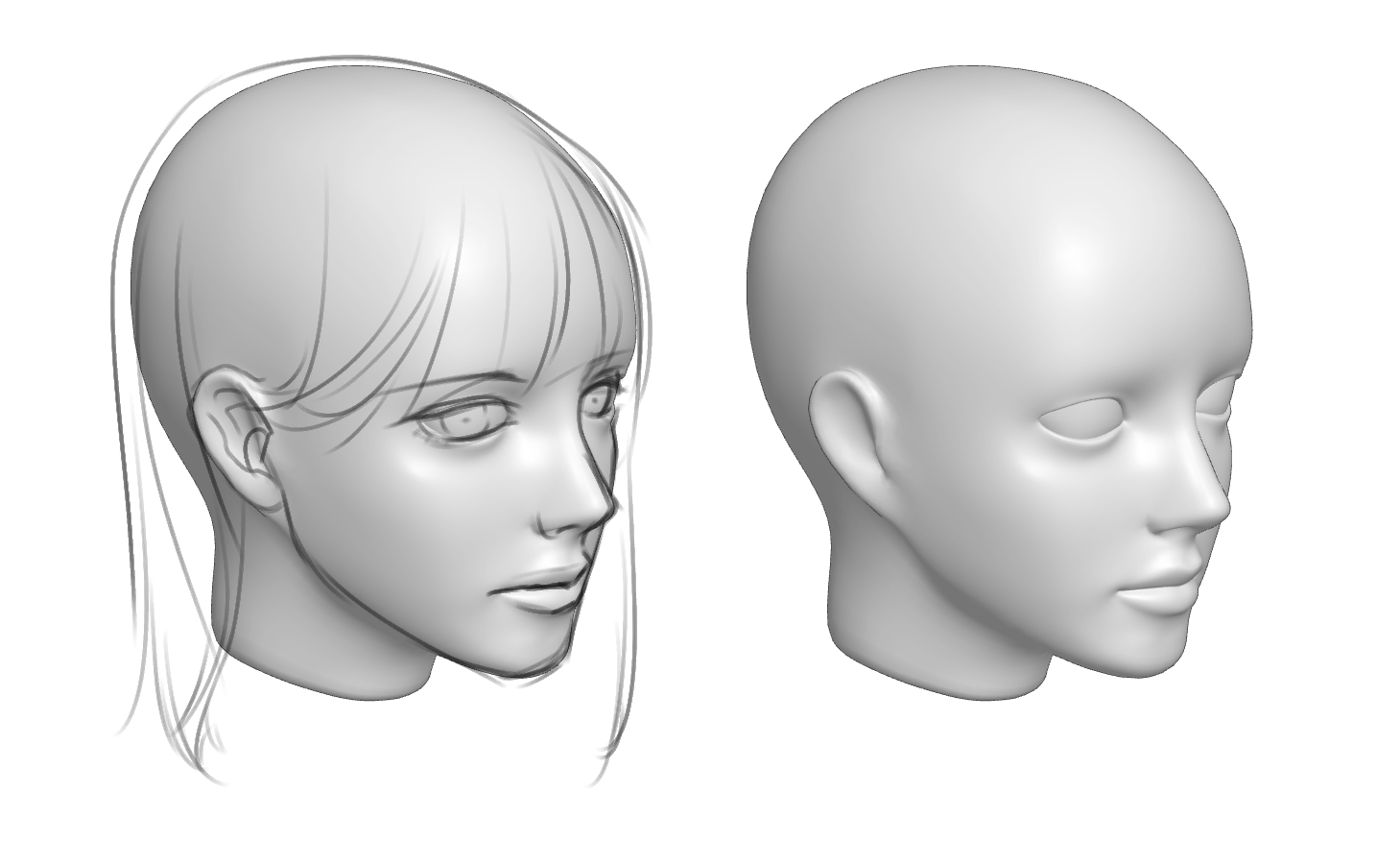 Head Models (3 Types)