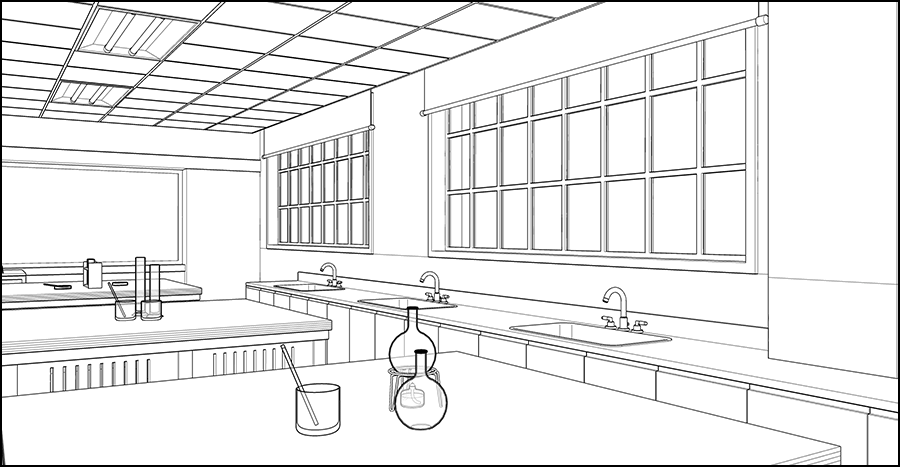 School Science Lab & Corridor