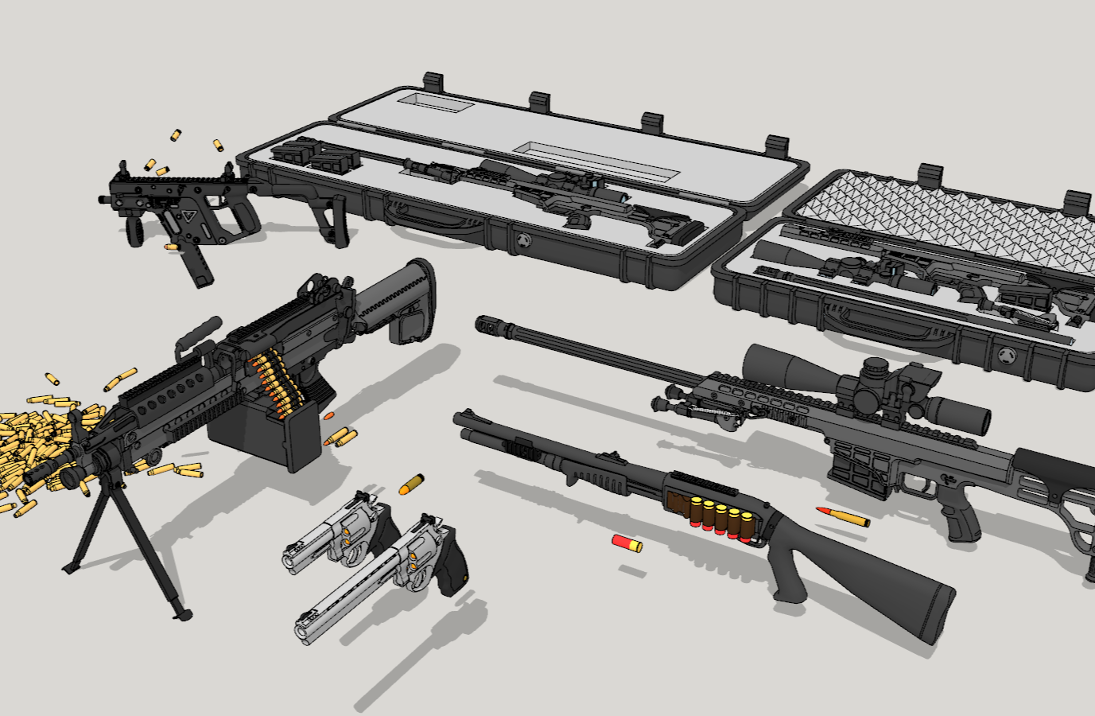 Modern Guns Set Part 1