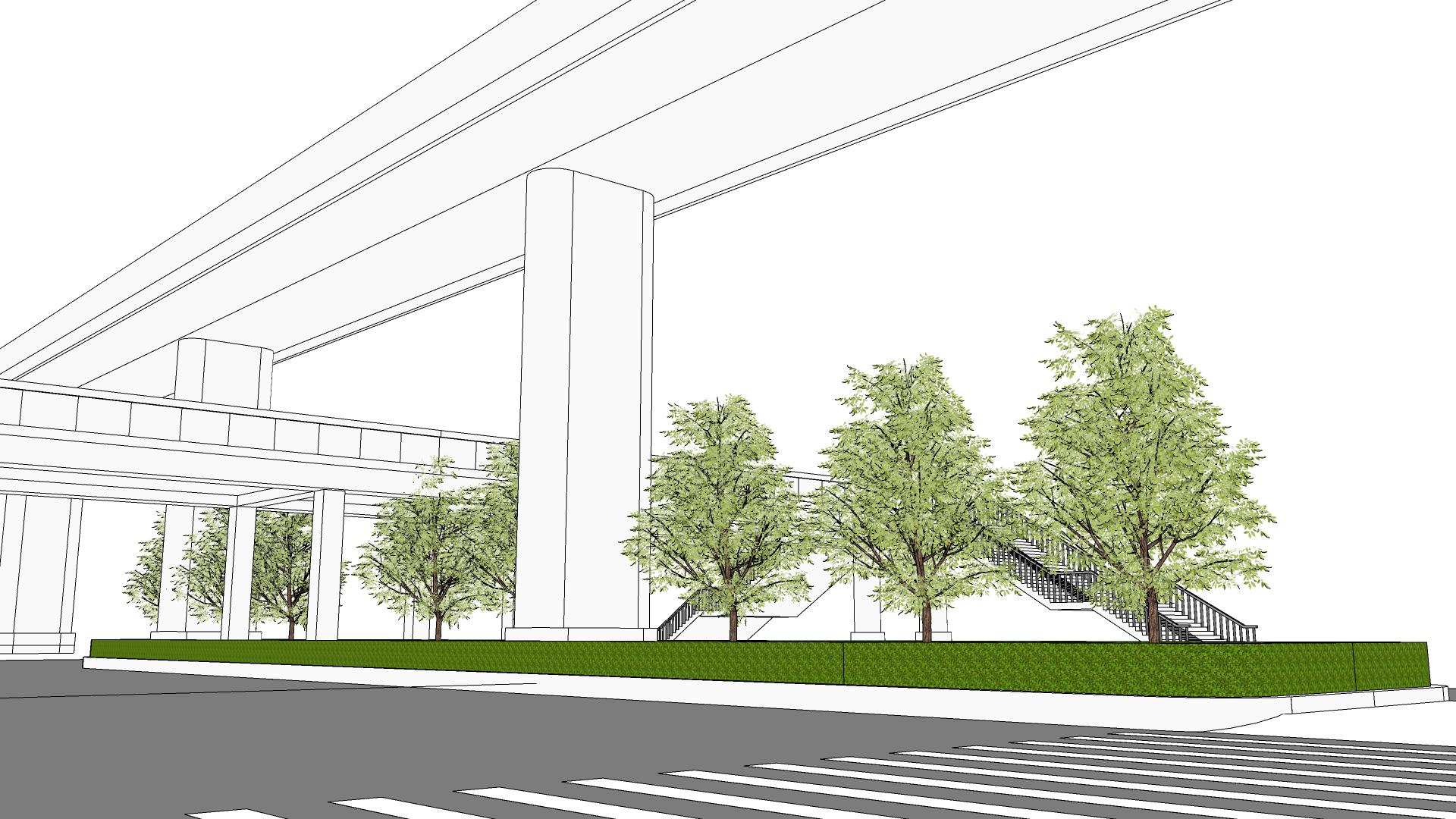 High-speed rail, Overpass, Train