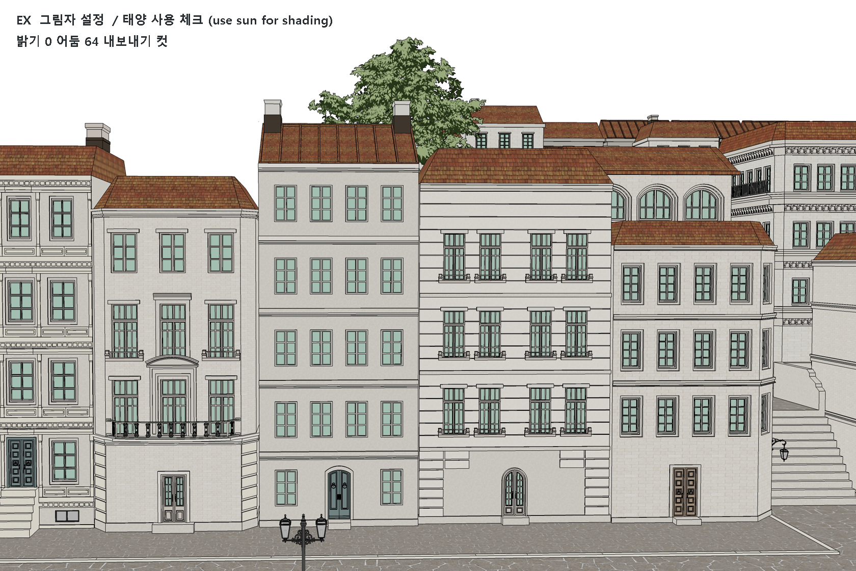 European Style Small City Exterior