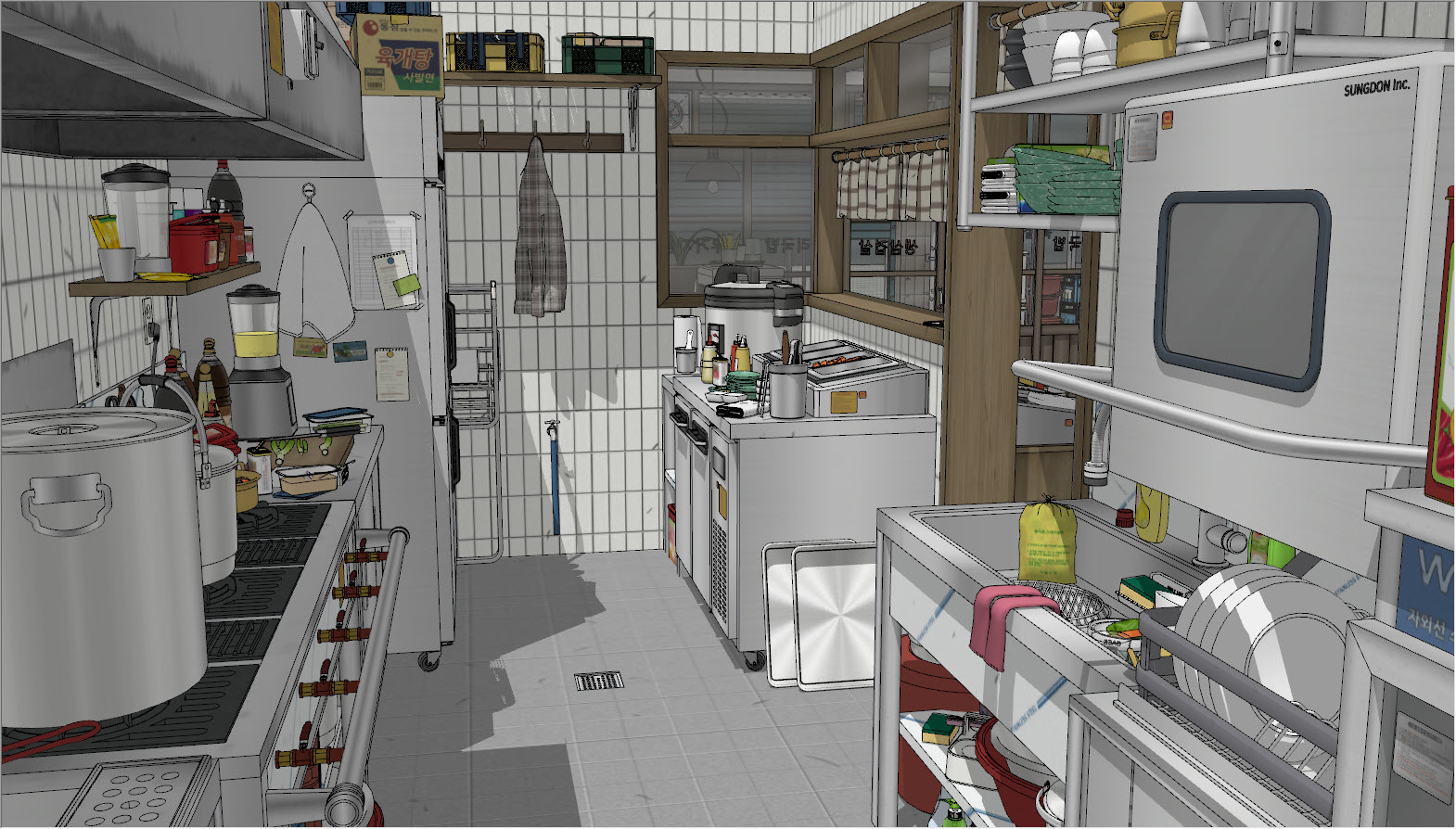 Restaurant Series - Korean BBQ Restaurant (Interior ABC Type + Exterior ...