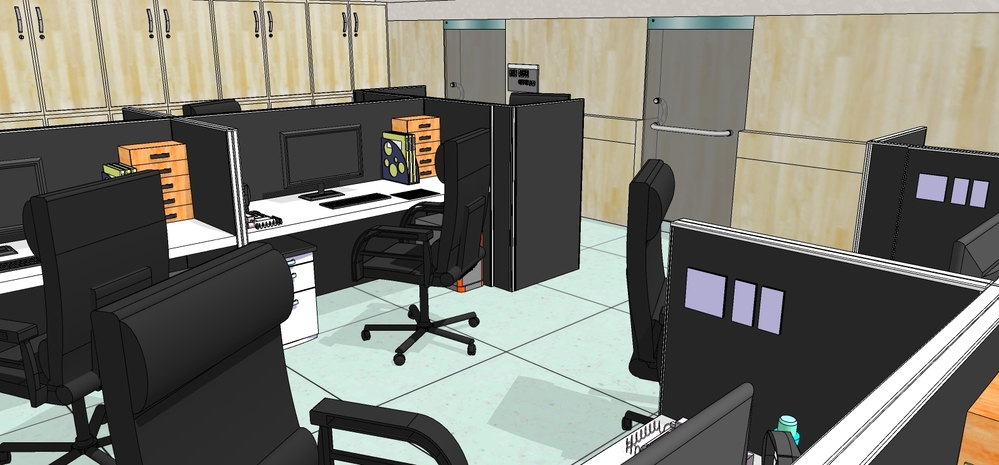 Inside the community center